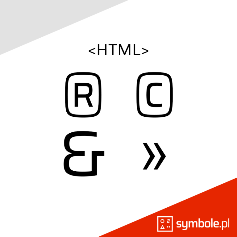 HTML-znaki-specjalne | Symbole.pl - Znaki, oznaczenia, symbole, logo